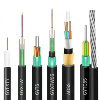 China ADSS Armored Optical Cable 4-48 Core LSZH Sheath Stainless Steel Tape Armor for sale