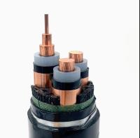 China Double Galvanized Steel Tape Armoured MV Power Cable 18-30kV Copper XLPE YJV22 4x95 for sale
