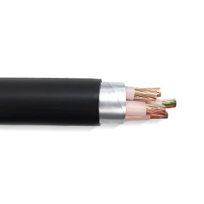 China IEC 60502-1 0.6/1kV XLPE Copper Power Cable 4x50mm2+1x25mm2 LSZH YJV22 for sale