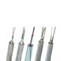 China OPGW Optical Ground Wire 0.6 kV 1 kV Corrosion Resistant Fiber Optic Cable for Power Transmission for sale