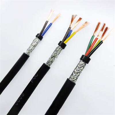 China RVVP Shielded Control Cable 2-10 Cores 18AWG to 4AWG Copper Conductor PVC Insulated 450V/750V for sale