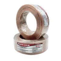 China 2 Core 54x0.12mm 39x0.12mm Bare Tinned Copper Audio Speaker Cable Wire 300V for sale