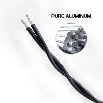 China XLPE Insulated Aluminum Aerial Bundled Cable 0.6/1KV 2x16 4x25mm² Overhead Power Distribution for sale