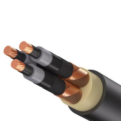 China Low Smoke Halogen Free XLPE Insulated Shielded Power Cable 3x150/25mm2 6/10kV for sale