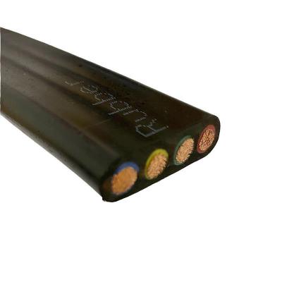China Waterproof Flat Rubber Submersible Pump Cable 450/750V EPR NBR Insulation 3 4 Core for sale