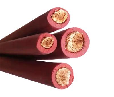 China 4/0 AWG 500 Amp Copper Conductor Rubber ARC Welding Cable 35mm2 to 240mm for sale