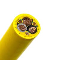 China 640/1100V 3+3 Core High Flex Flexible Rubber Trackless Mining Power Cable for sale