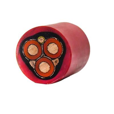 China NTSCGEWTOEUS 8.7/15kV Flexible Reeling Mining Cable 3x25+3x25/3 Copper EPDM PCP for sale