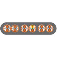 China Low Voltage Screened Flat Cable with Copper Conductor and Rubber Insulation for Festoon Application 0.6/1kV for sale