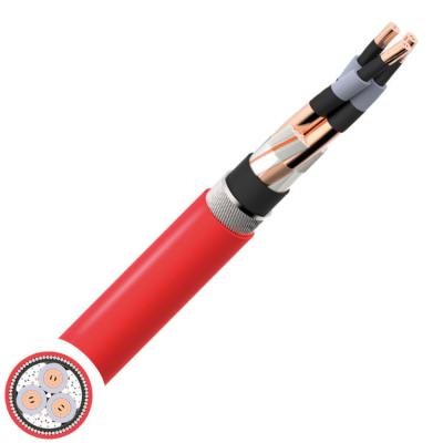 China BS 6622 Medium Voltage Cable with Copper Conductor XLPE Insulated PVC Sheath for 6.35/11kV Industrial Applications for sale