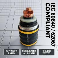 China 110KV 132KV 220KV XLPE Insulated Underground HV Power Cable with Corrugated Aluminum Sheath for sale