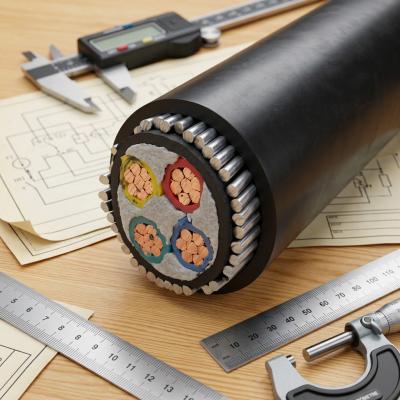 China SWA Armored Copper Underground Power Cable with 4*16mm2 Size LSZH Jacket and XLPE Insulation for Industrial Use for sale