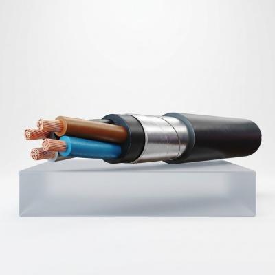 China U1000 RVFV Armored Copper XLPE Low Voltage Power Cable IP66 Rated for Industrial and Mining Applications for sale