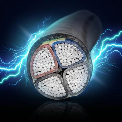 China U1000AR2V Aluminum Conductor Underground XLPE Power Cable 4*120mm2 PVC Jacket for Power Station & Home Appliance for sale