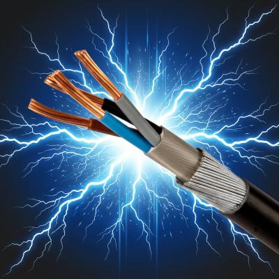 China SWA Armored Underground XLPE Cable 4*6mm2 IP65 Rated with LSZH Jacket for Low Voltage Power Transmission for sale