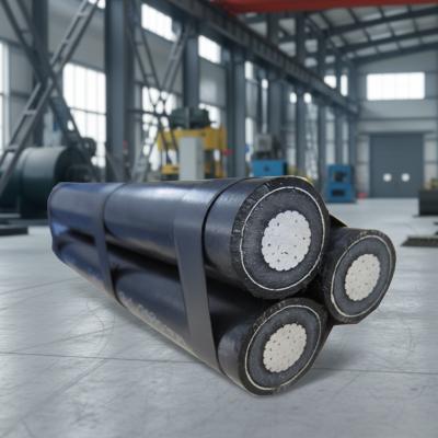 China Aluminum 3x1x1x150mm XLPE Insulated Air-Underground Medium Voltage Cable 15KV IP66 Rated PE Jacket Industrial Use for sale