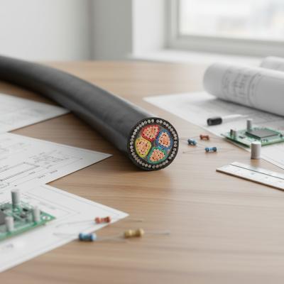 China SWA Armored Cable 5*4mm2 XLPE Insulated PVC Jacket 5C4mm2 Underground Power Cable for sale