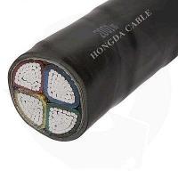 China Phase 4 Core 70mm2-240mm2 Aluminum Power Cable Low Voltage AL/XLPE/PVC 600/1000V Black Underground Use ISO9001 for sale