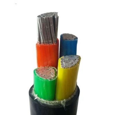 China Phase 4 Core 70mm2-240mm2 Aluminum Power Cable Low Voltage AL/XLPE/PVC 600/1000V Black Underground Use ISO9001 for sale
