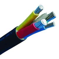 China Covered Aluminum XLPE YJV Cable 4x95-240mm 0.6/1KV Underground PVC Jacket Industrial Power Cable for sale