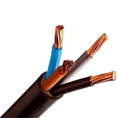 China CU PVC YVV-R YJV NYY NYY-J 4x16mm2 4x25mm2 4x35mm2 4x50mm2 0.6/1kV Eca Black Low Voltage Cable for sale