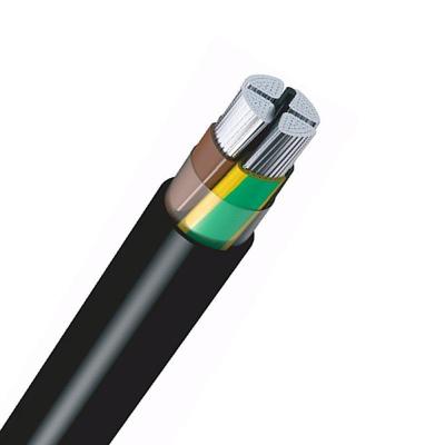 China Na2xy-o 4-Core XLPE Aluminum Conductor Electric Cable 95 120 150 185 240 mm2 Low Voltage Black Power Cables for sale