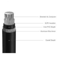 China Single Core 35mm2 50mm2 240mm2 300mm2 Aluminum Armoured Electric Cable AL/XLPE/PVC/AWA/PVC Low Voltage 0.6/1kV Underground for sale