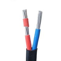 China DC Power Cable 2*16mm2 10mm 2 Core Single Phase Aluminum Service Electrical Cables for House Wiring for sale