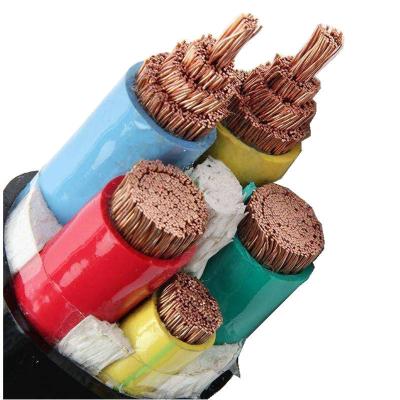 China 5 Core Copper Conductor XLPE Insulated PVC Jacket Flexible Electric Power Cable 25mm 35mm 50mm 0.6/1KV Black Underground for sale