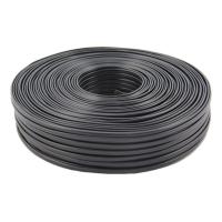 China 18/2 22/2 Gauge One Pair 2x0.8mm PE Insulation Copper Overhead Outdoor Twin Parallel Telephone Drop Wire for sale
