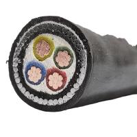 China 0.6/1kV XLPE Stranded Copper 4x6sqmm 4x10mm2 4x16mm2 Galvanized Steel Wire Armored SWA Power Cable PVC Jacket for Underground for sale