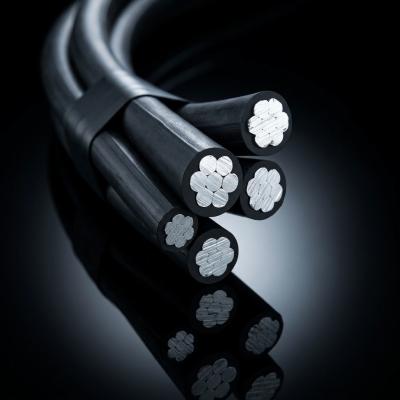 China Aerial Bundled Cable Aluminum 3*70 mm + 1*35 mm Stranded XLPE Insulated IP67 Low Voltage Industrial Overhead Cable for sale