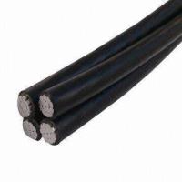 China Aluminum Conductor Overhead XLPE Twisted ABC Service Cable 4*25mm2 2*25mm2 JKLYJ Model IP67 Rated Low Voltage for sale