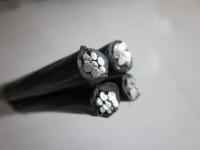 China Aluminum Conductor Overhead XLPE Twisted ABC Service Cable 4*25mm2 2*25mm2 JKLYJ Model IP67 Rated Low Voltage for sale