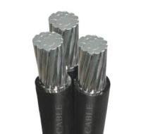 China Aluminum Conductor Overhead XLPE Twisted ABC Service Cable 4*25mm2 2*25mm2 JKLYJ Model IP67 Rated Low Voltage for sale