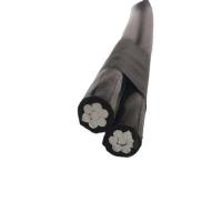 China Twisted Stranded Aluminum Cable XLPE Insulated Overhead Power Cable 2*25mm2 Low Voltage ABC Cable for sale