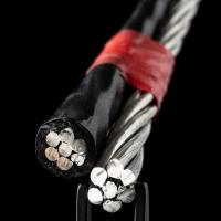 China Duplex #6 AWG SHEPHERD Pre-assembled ACSR Messenger-Wire Neutral-Supported Secondary Service Drop Cable XLPE Low Overhead for sale