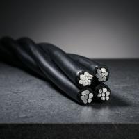 China Twisted Aluminum Overhead XLPE Insulated 4*35mm2 Cable 500m Length IP67 Rated Low Voltage for Power Station Use for sale