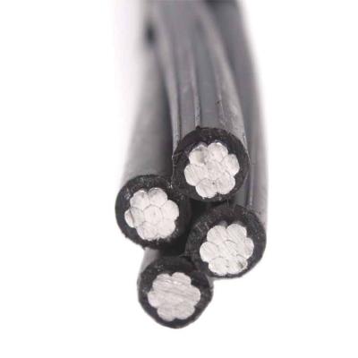 China 4*35mm2 Aluminum Conductor XLPE Insulated Twisted PRC Overhead Transmission Service Cable Low Voltage IP65 for sale