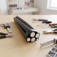 China PRC XLPE Insulated Stranded Aluminum Torsade Cable 3*70+54.6+2*16 Twisted Overhead for Industrial Use for sale