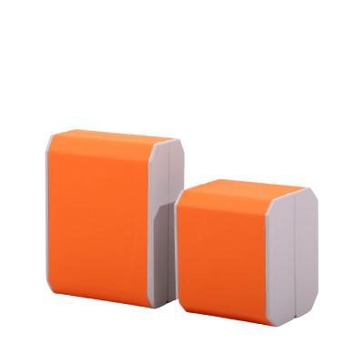 China Custom LED Plastic Jewelry Box with Orange LED Lighting - Octagonal Design, Silk Screen Logo Printing, Custom Sizes Available for sale