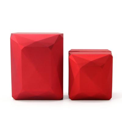 China Custom Logo Velvet Lined Plastic Jewelry Storage Box with LED Light 30x20x15cm for sale