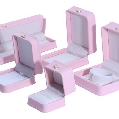 China Custom Size PU Leather Jewelry Box for Stud Earrings Bracelet Necklace Ring for sale