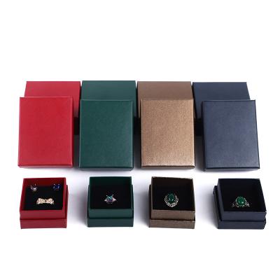 China Wholesale Custom Luxury Jewelry Box Paper Velvet Necklace Bracelet Earring Ring Set Packaging with Logo for sale