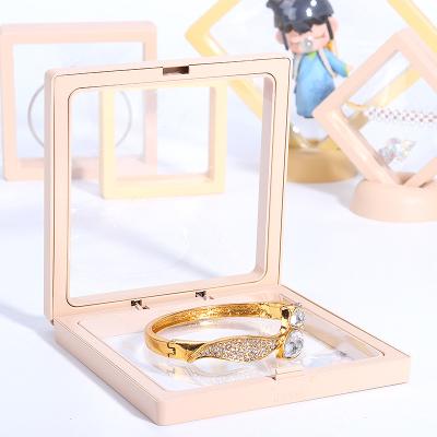 China Custom PE Membrane Suspension Jewelry Display Box with Embossing - Various Sizes Available for Professional Packaging for sale