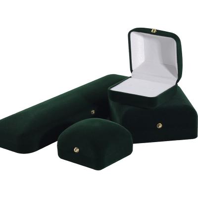 China Custom Velvet Jewelry Box with Logo for Necklace Bracelet Earrings Ring Packaging for sale
