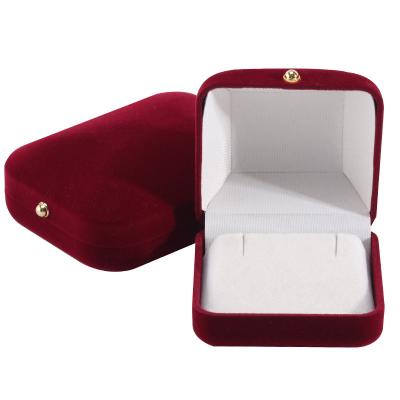 China Red Velvet Flocked Jewelry Package Customizable for Bracelets Earrings Necklaces 300000 pcs Monthly for sale