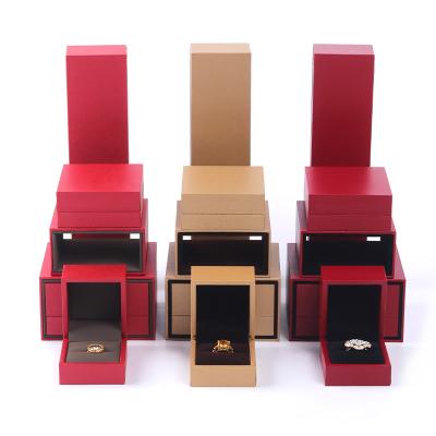 China OEM Custom Paper Microfleece Jewelry Box with Drawer Design for Rings and Pendants - Embossing and Hot Stamping Logo Options for sale