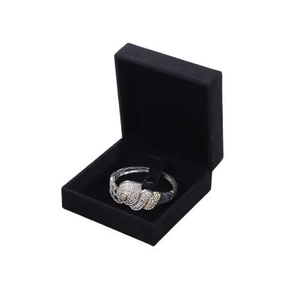 China Custom Logo Wood Jewelry Box 8.3×7×3.7 Inches with Velvet Interior for Rings and Bracelets Display for sale