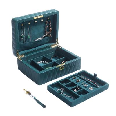 China Custom Diamond Grain Jewelry Storage Box with Tassel - 5-7 Day Samples, 300,000 Monthly Capacity for sale